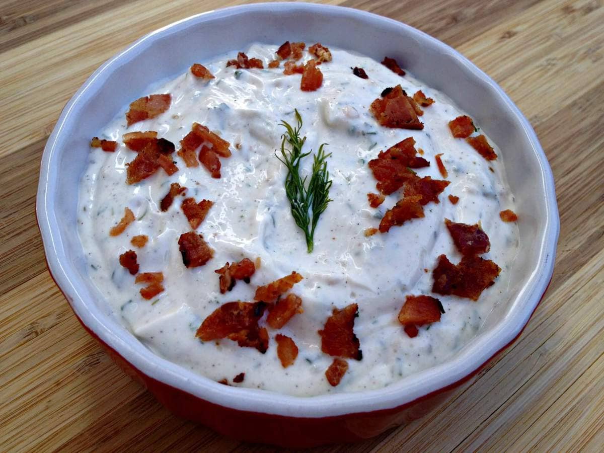 Keto Bacon Ranch Dressing - Low Carb, Gluten Free | Peace Love and Low Carb