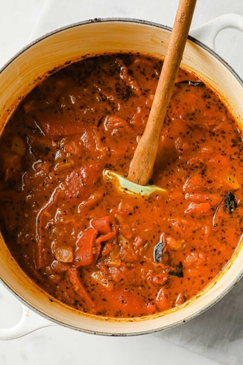 Smoked Gouda, Roasted Red Pepper Tomato Bisque