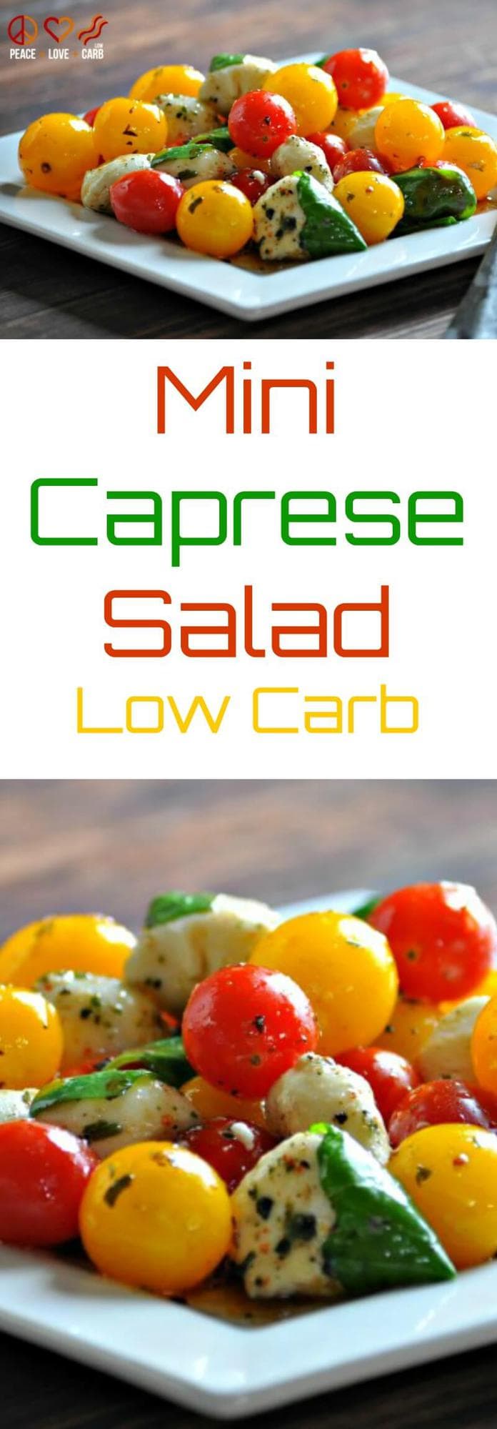 Low Carb Caprese Salad | Peace Love and Low Carb