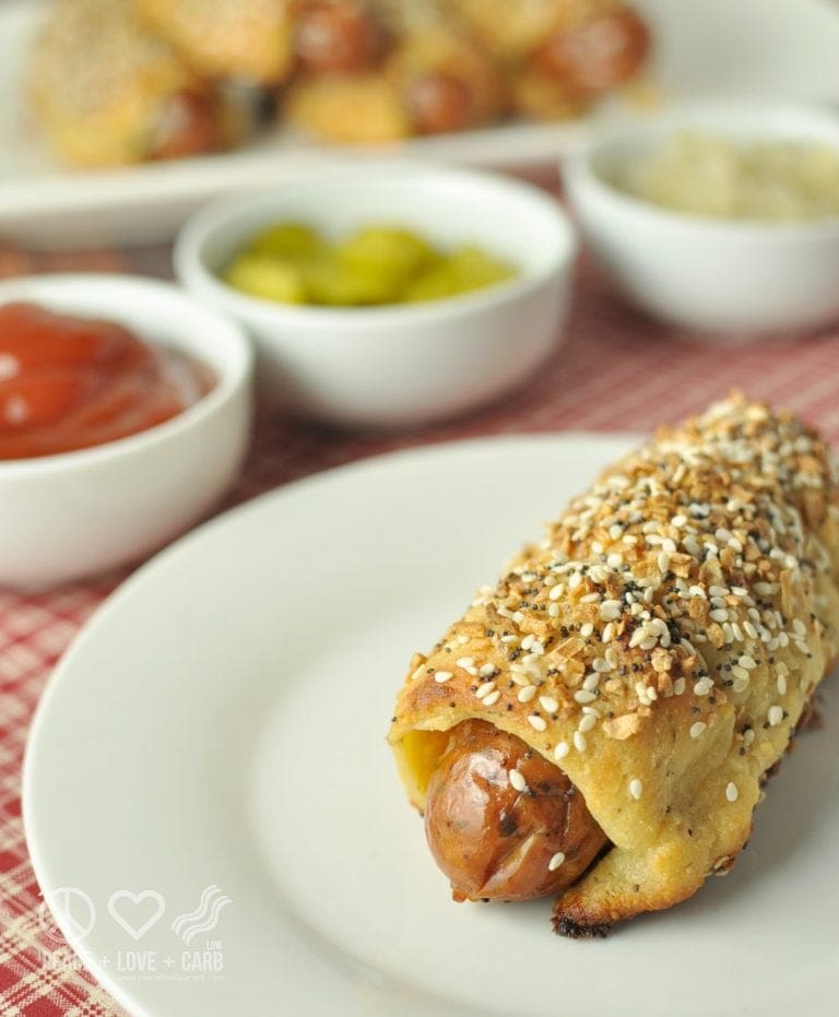 Keto Everything Bagel Dogs | Peace Love and Low Carb