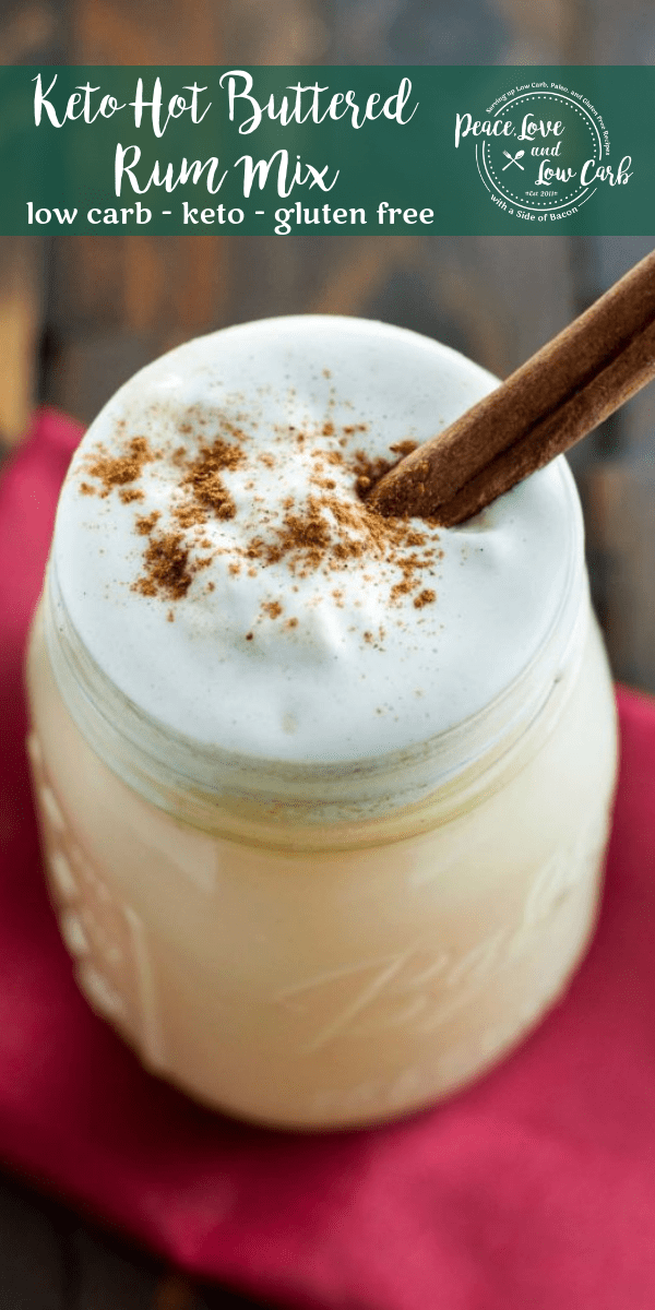 Keto Hot Buttered Rum Mix | Peace Love and Low Carb