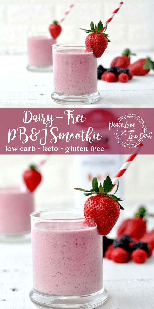 Dairy Free PB&J Keto Smoothie
