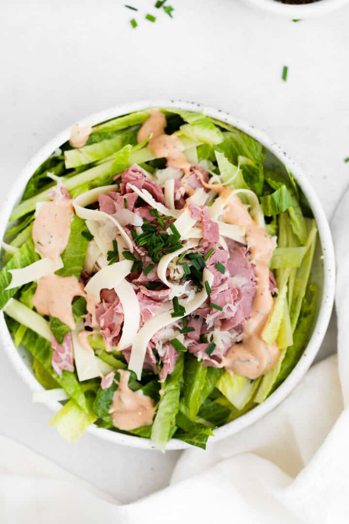 Reuben Chopped Salad Peace Love And Low Carb