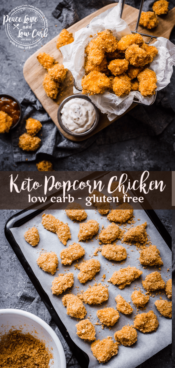 Keto Popcorn Chicken - Peace Love and Low Carb