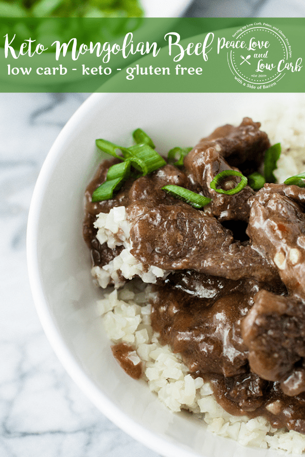 Keto Mongolian Beef - Peace Love and Low Carb