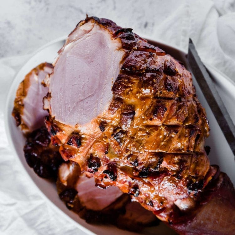Sugar Free Keto Glazed Ham - Peace Love and Low Carb