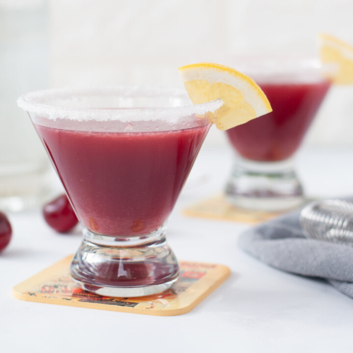 Tart Cherry Lemon Drop - Peace Love and Low Carb