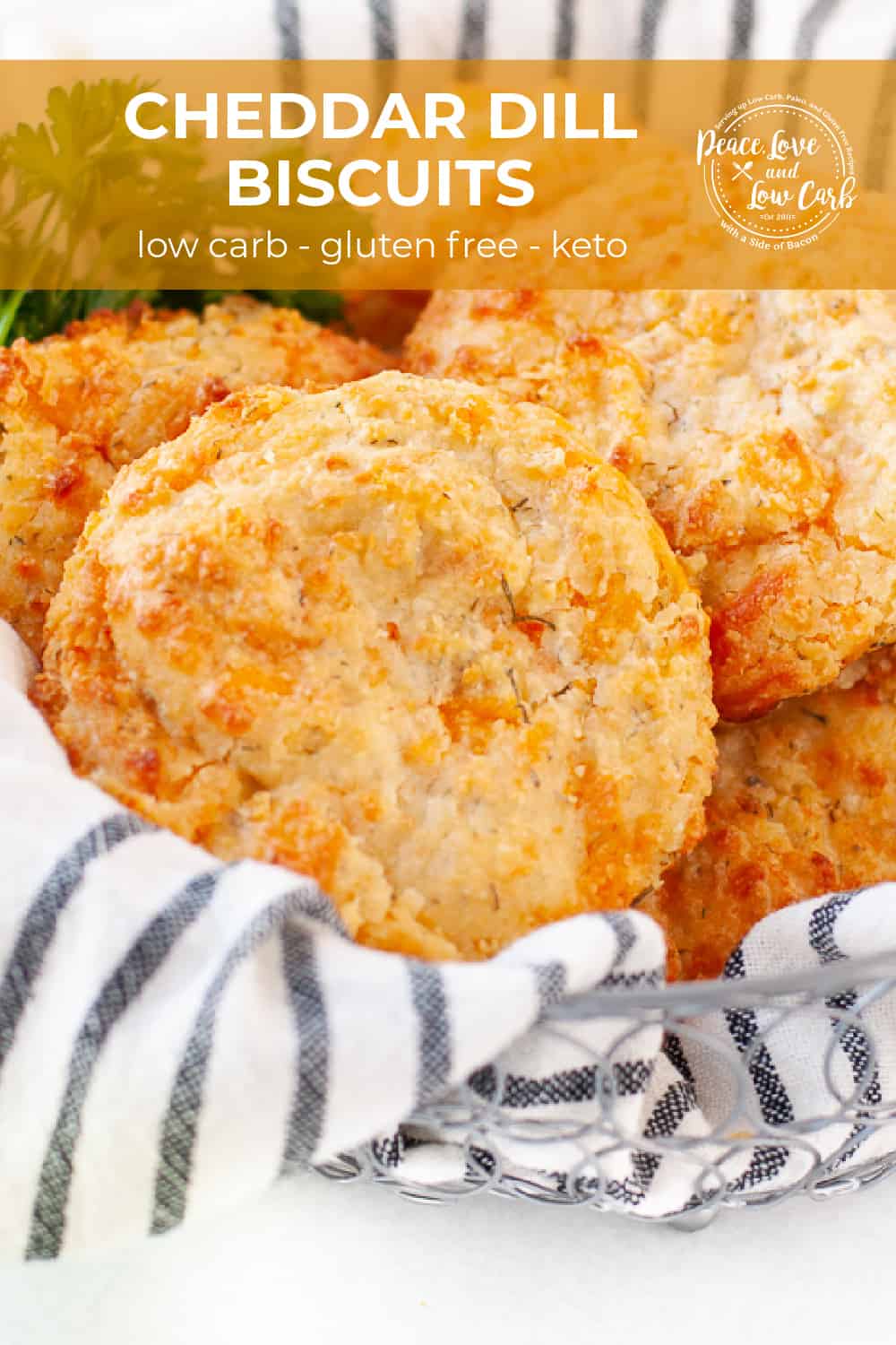 Cheddar Dill Biscuits - keto, gluten free - Peace Love and Low Carb
