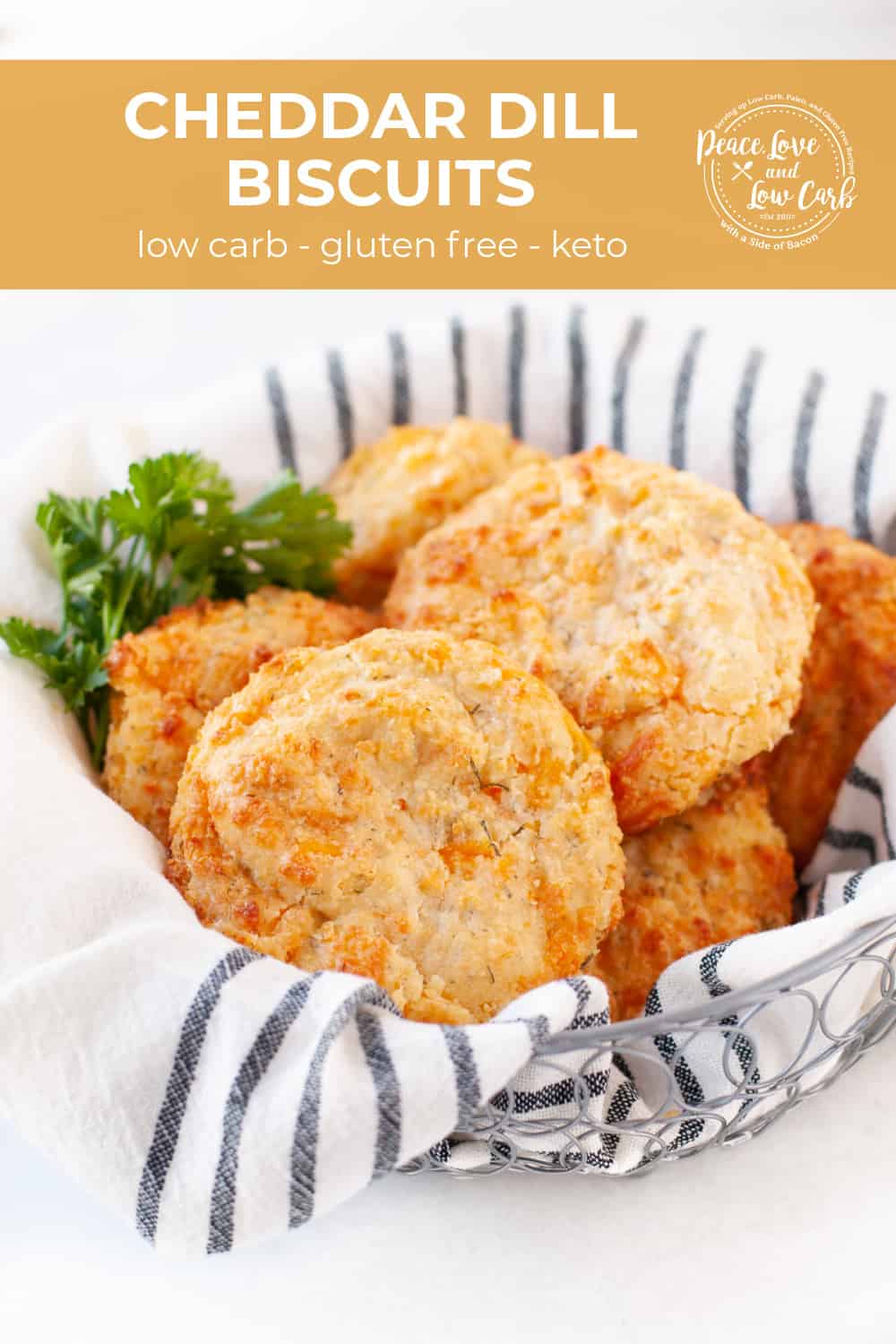 Cheddar Dill Biscuits - keto, gluten free - Peace Love and Low Carb