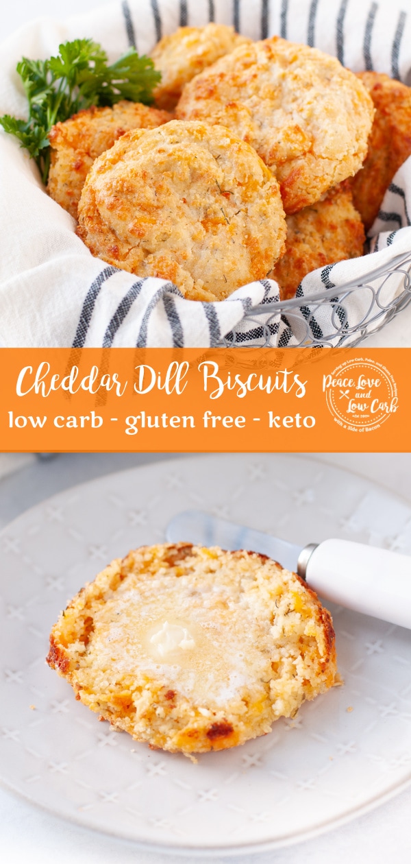 Cheddar Dill Biscuits - keto, gluten free - Peace Love and Low Carb
