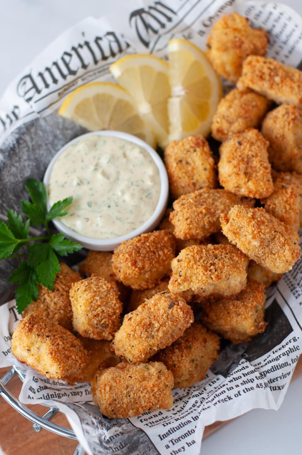 Crispy Fish Nuggets - Air Fryer - Keto - Peace Love and Low Carb