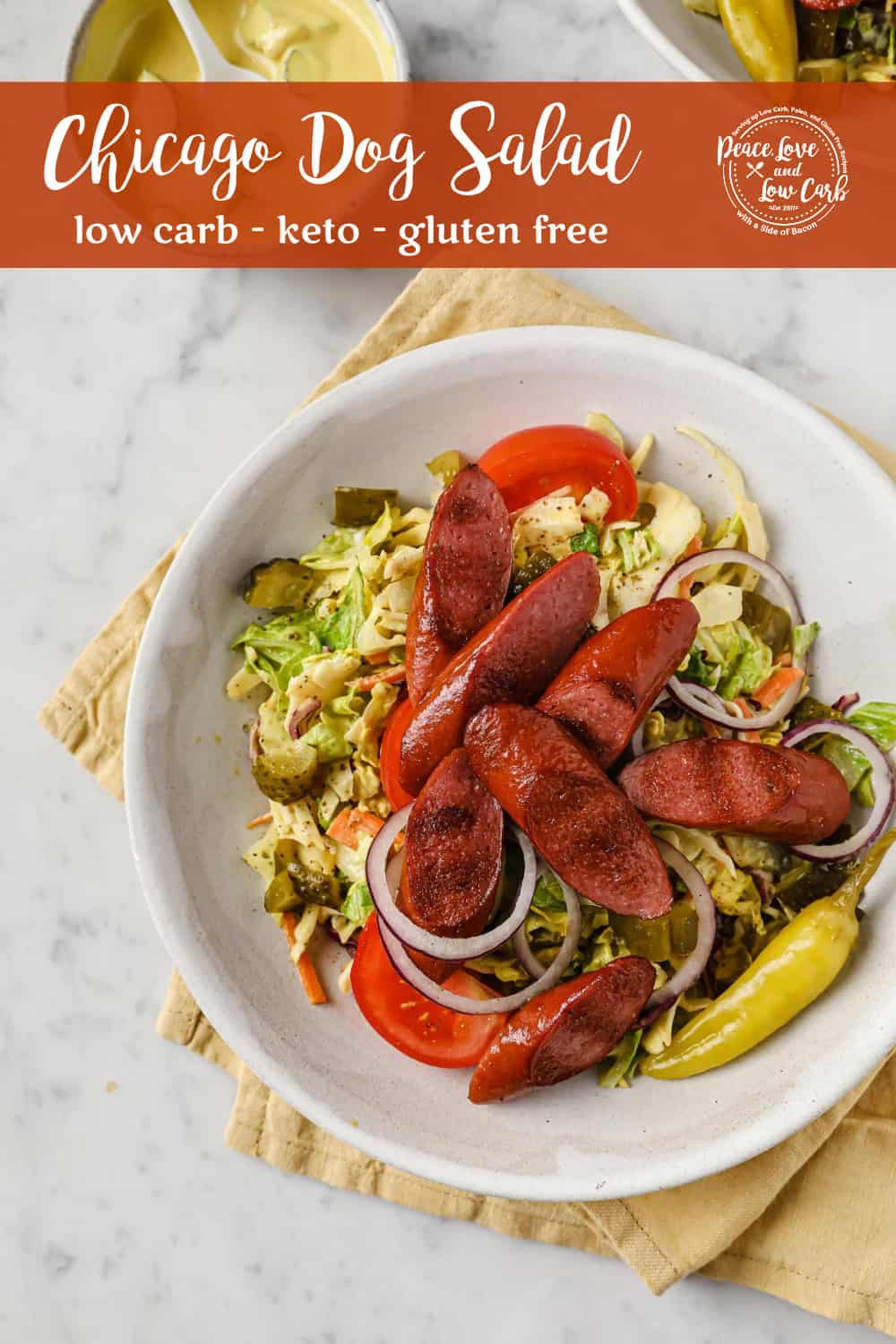 Chicago Dog Salad - low carb, paleo, whole30 - Peace Love and Low Carb