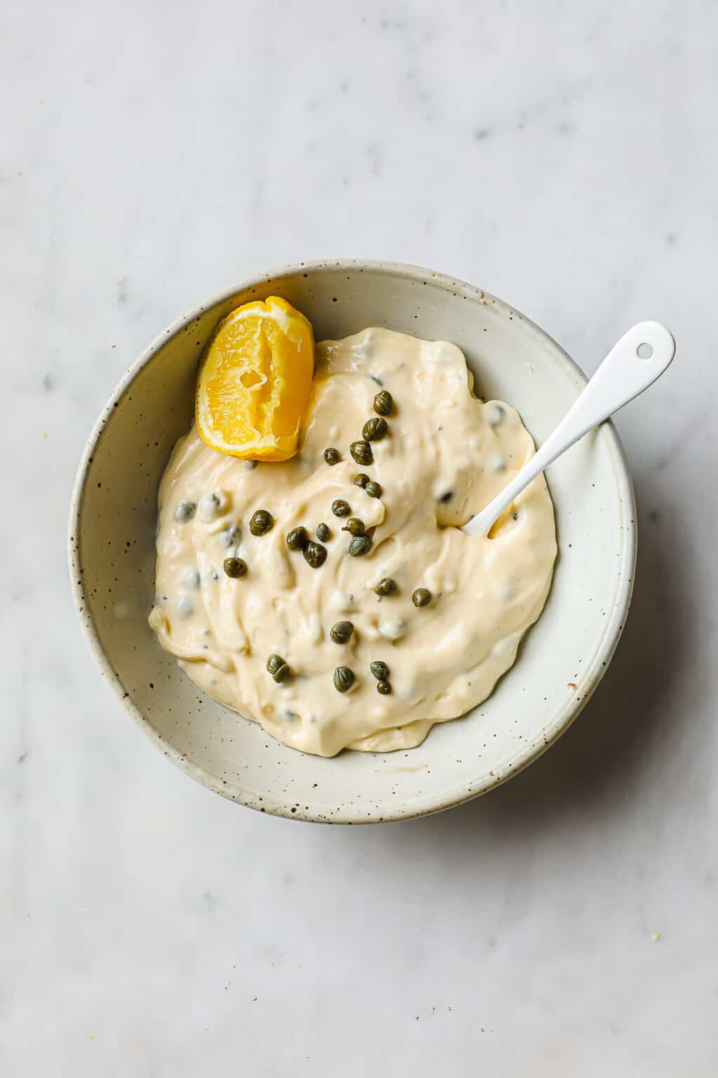 Lemon Caper Aioli - Peace Love and Low Carb