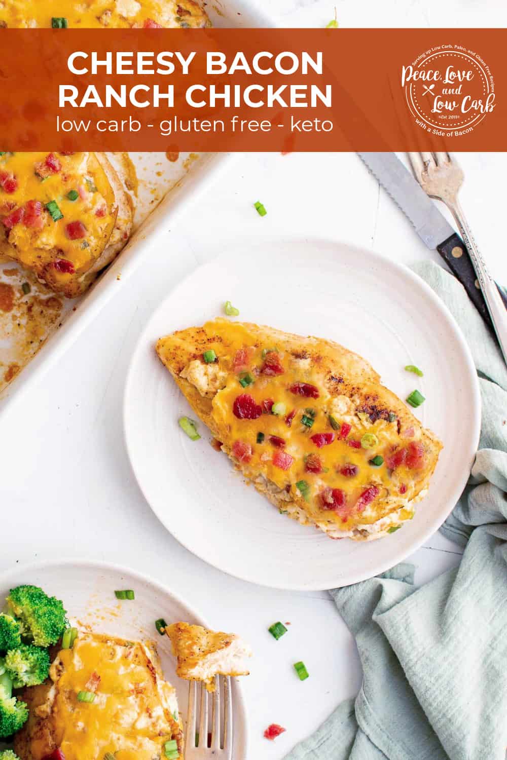 Keto Crack Chicken (Cheesy Bacon Ranch Chicken) - Peace Love and Low Carb