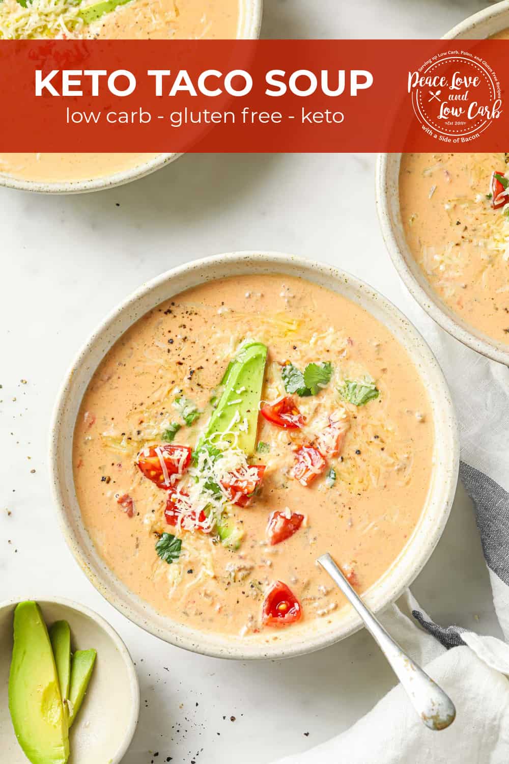 Keto Taco Soup - Peace Love and Low Carb