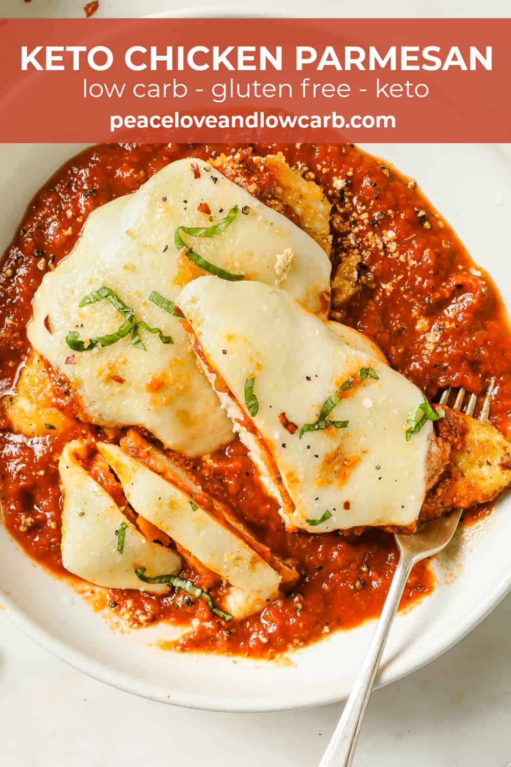 Keto Chicken Parmesan - Peace Love and Low Carb