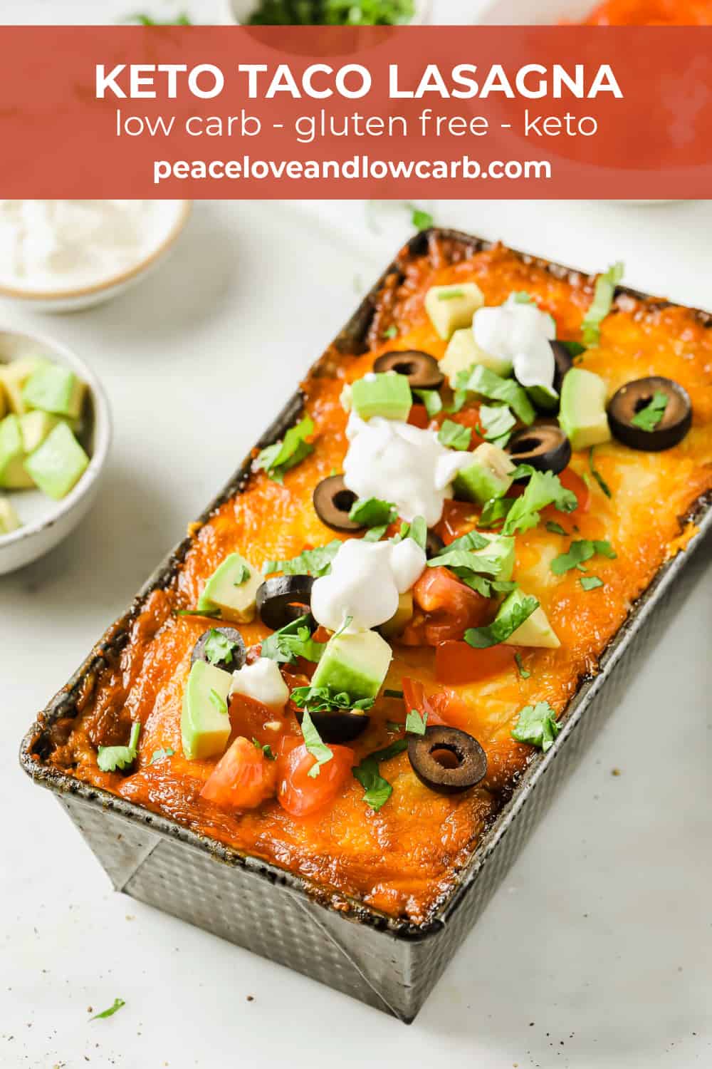 Keto Taco Lasagna - Peace Love and Low Carb